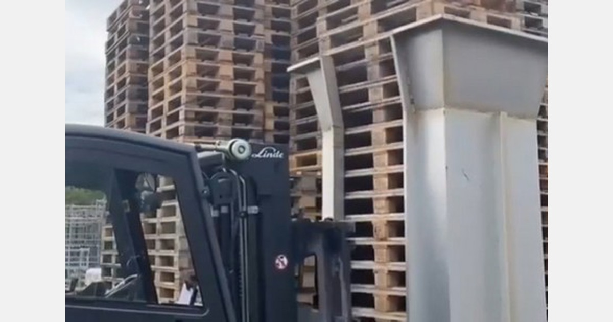 Pallets recht stapelen?