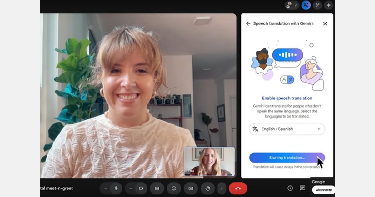 Google introduceert live-vertaling tijdens videobellen