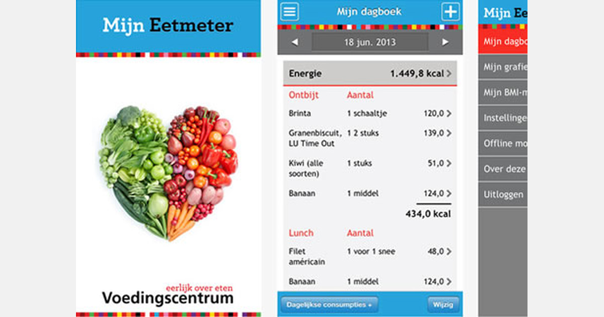 Eetdagboek bijhouden met nieuwe app Mijn Eetmeter