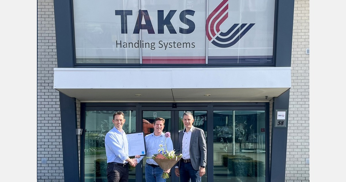 HortiQ-certificaat voor Taks Handling Systems