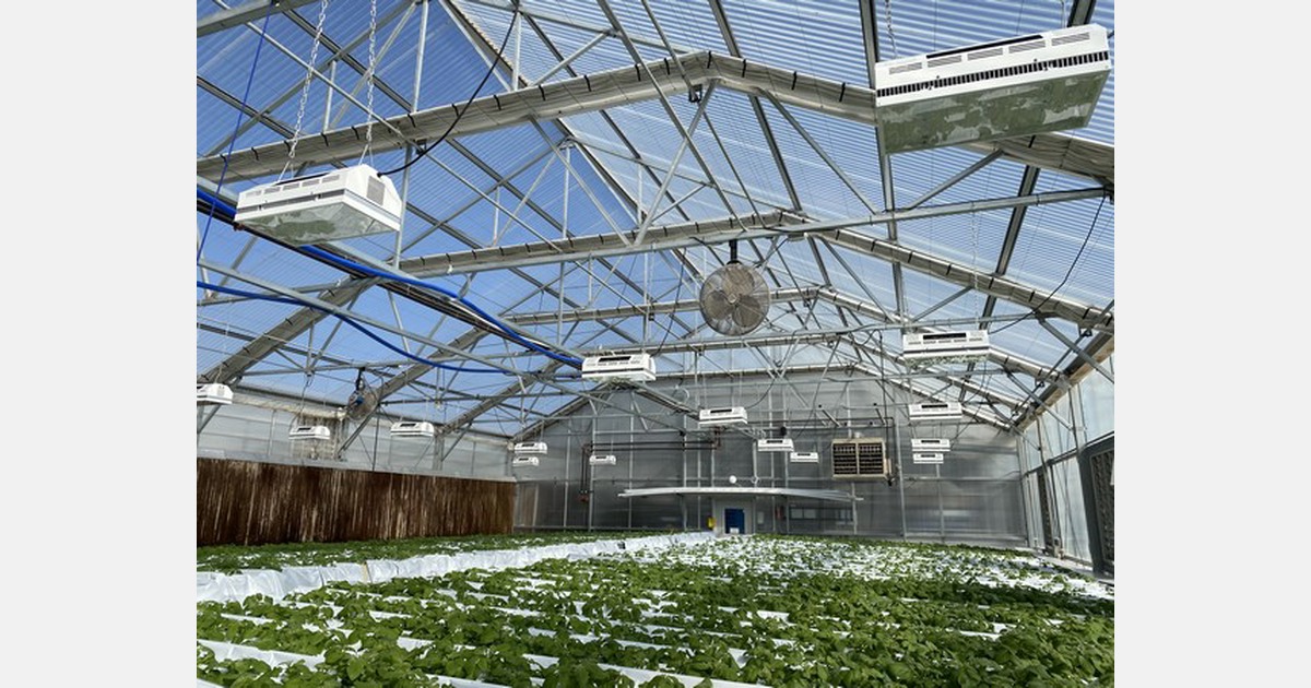 Zonlicht oogsten om LED's van stroom te voorzien